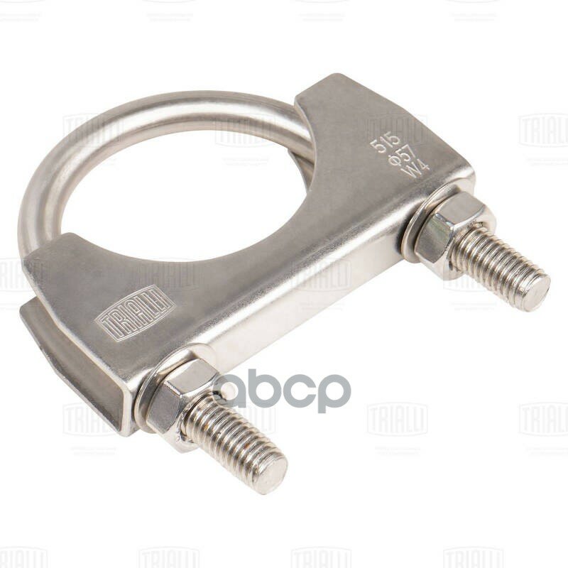 Хомут глушителя u-образный D=57 ММ (стремянка) (нерж. Сталь 304 SS) (UC 57 SS) Trialli арт. UC57SS