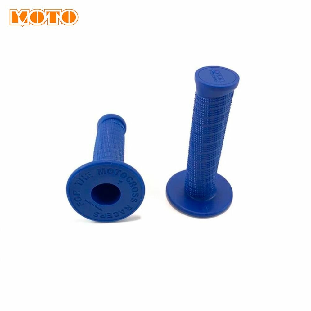 Грипсы MOTO Racing на руль мотоцикла, универсальные, синие.