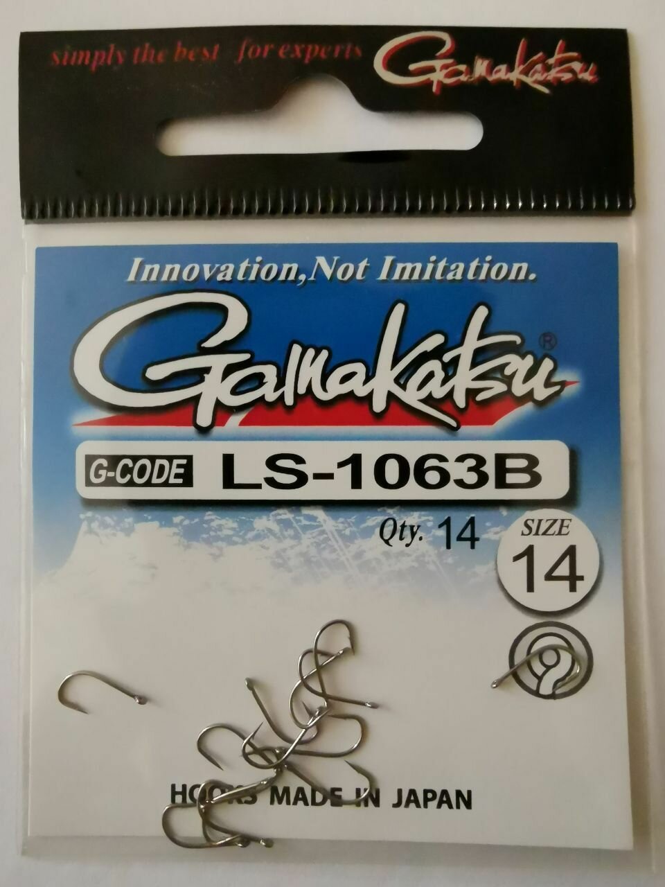 Крючок рыболовный Gamakatsu LS-1063B, размер 14, (14шт)