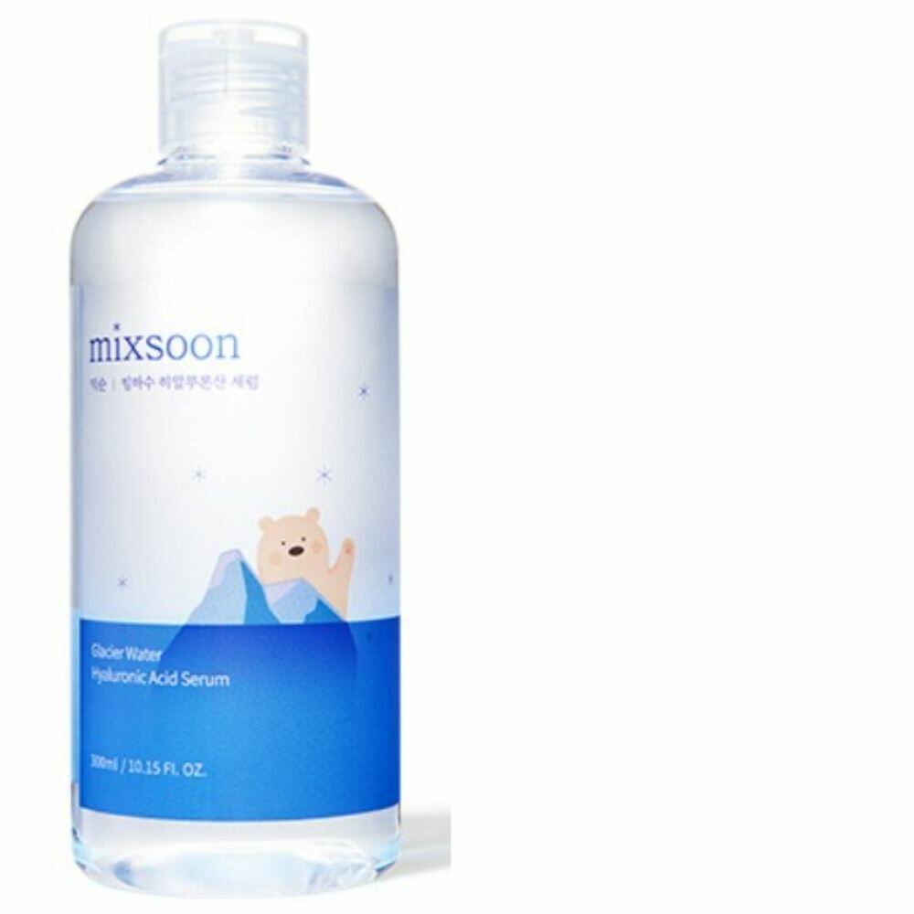 Mixsoon Glacier Water Hyaluronic Acid Serum Сыворотка для лица освежающая с гиалуроновой кислотой, 300 мл.