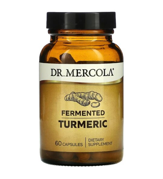 Dr. Mercola ферментированная куркума 60 капсул