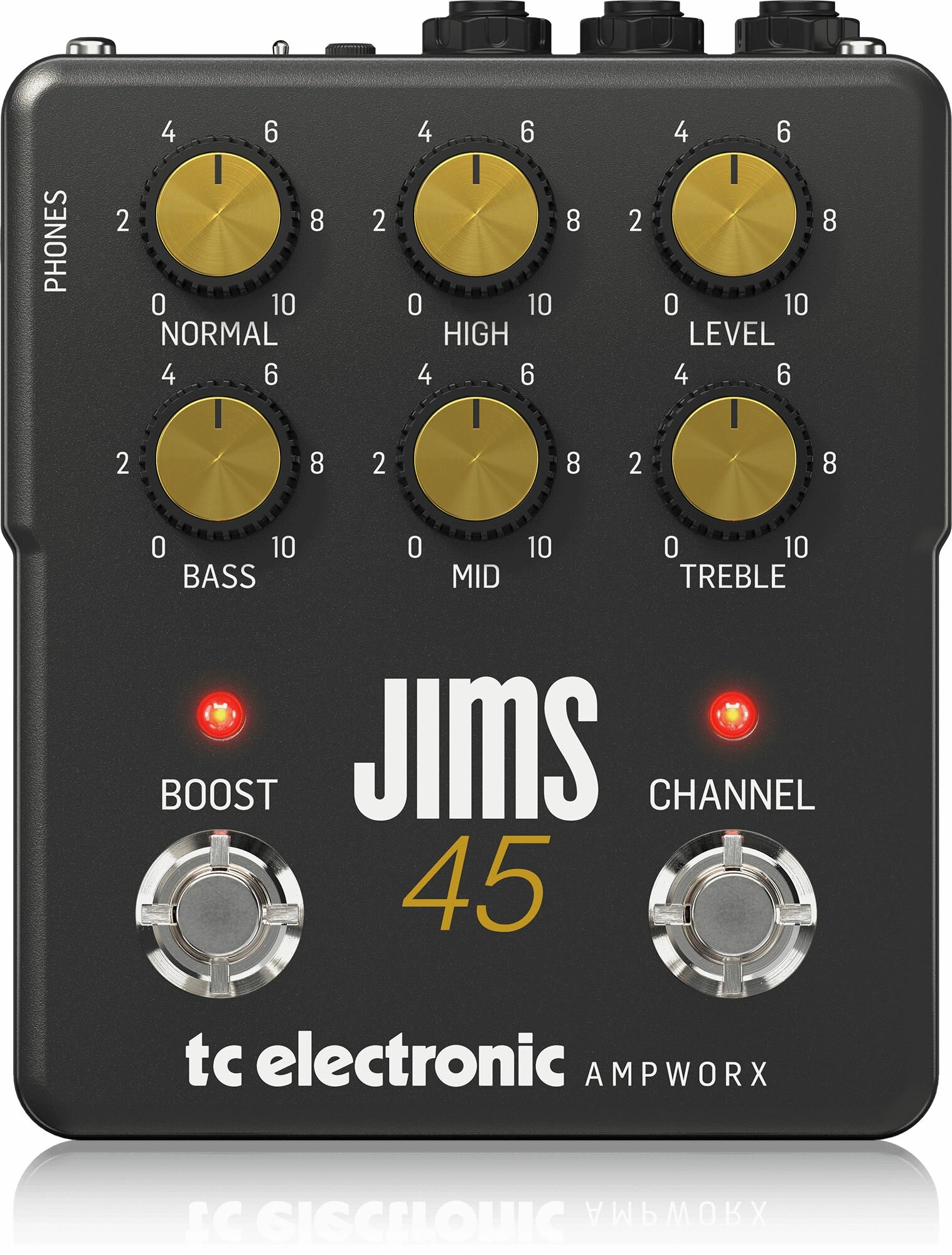 Педаль эффектов TC electronic JIMS 45 PREAMP, двухканальный гитарный преамп