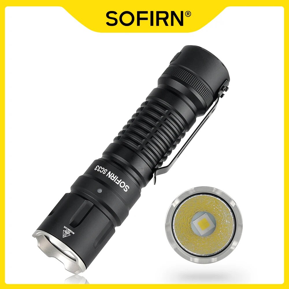 Sofirn SC33 тактический фонарик 6000-6500K