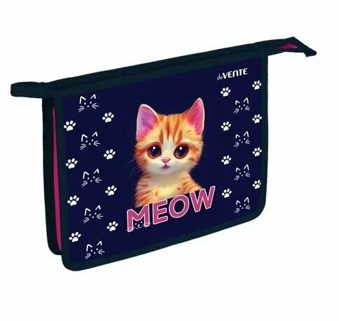 Папка deVENTE MEOW 8053468, для тетрадей, формат A5, синяя, 1 шт.
