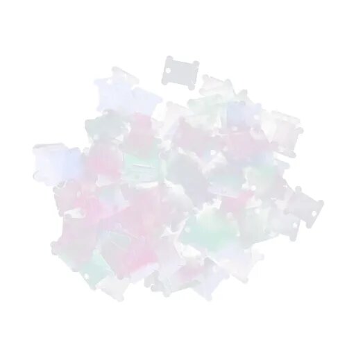 Пластиковая бобина для ниток, 1 упаковка, 100 штук, прозрачные