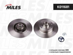 Диск тормозной RENAULT MEGANE III/FLUENCE задний СБ c подш.