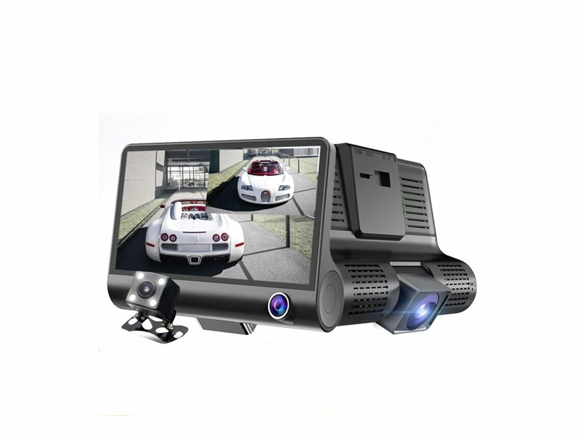 Автомобильный видеорегистратор с 3 камерами VIDEO CARDVR Full HD 1080