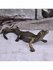 Статуэтка из искусственного камня (полистоуна) Крокодил м бронзовый