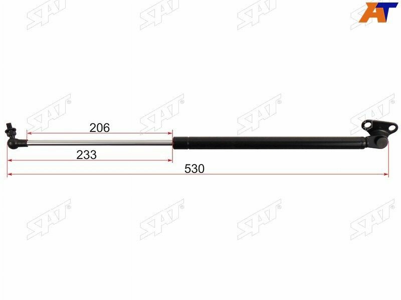 . SAT Амортизатор (Газовый упор) задней двери для TOYOTA LAND CRUISER VX 100/LEXUS LX470 98-07 правый