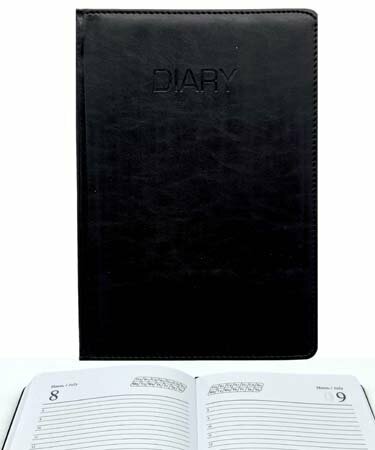 Ежедневник А5 к/зам CE-6031 "Diary" Черный, полудатированный в линию, твердая обложка