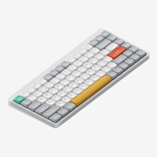 Клавиатура Nuphy AIR75v2 QMK беспроводная/проводная Ionic White, RGB, Hot Swap, Wisteria Switch (AIR75v2-IW-23)