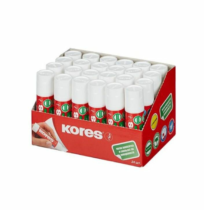Kores Клей-карандаш, 8 г, 24 шт