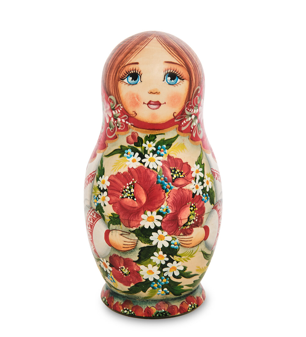 Матрешка 5 мест "Мария с маками"