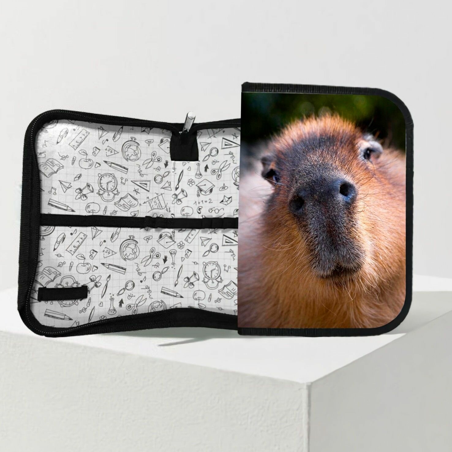 Пенал MIGOM 190х130мм на молнии "Capybara v2, Капибара" - v0002