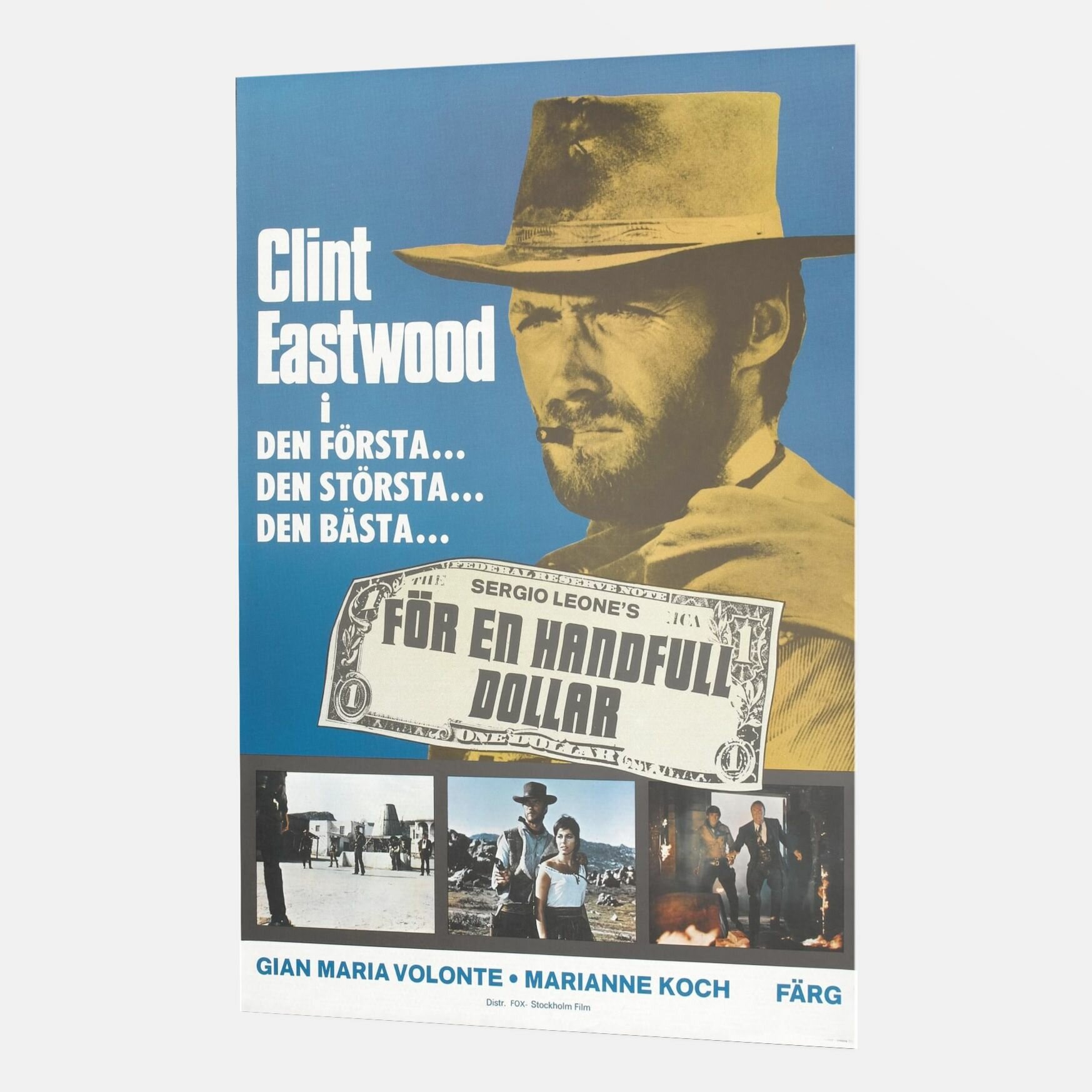 Постер (плакат) с Клинтом Иствудом по фильму За пригоршню долларов 40x60 см. от Poster4me