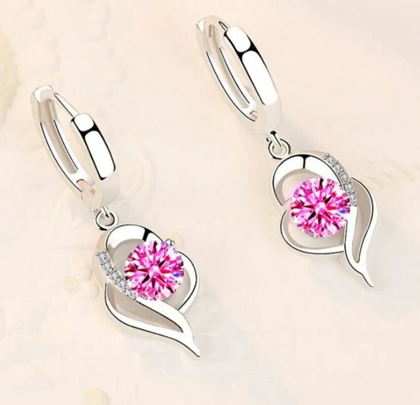 Серьги, фианит