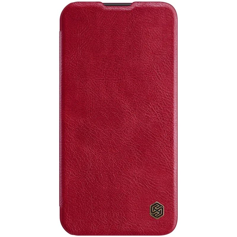 Кожаный чехол Nillkin для iPhone 13 Pro Max, бордовый