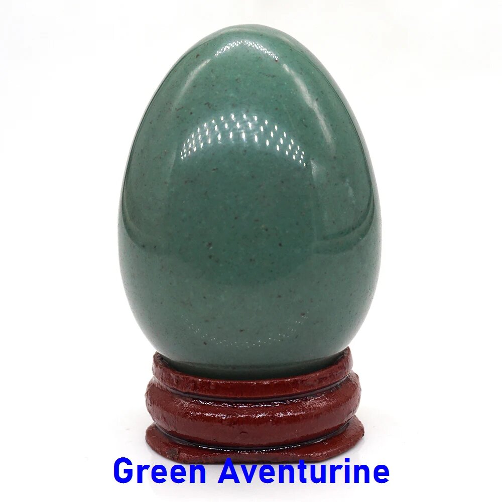 Йони яйцо из амазонита/аметиста/черного обсидиана/камня крови/синего Изумрудный, Green Aventurine