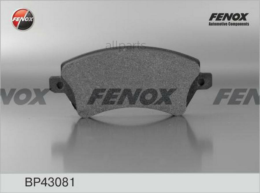 FENOX BP43081 Колодки тормозные TOYOTA COROLLA (E12) 1.4/1.6/1.8/2.0 00>02/02> передние