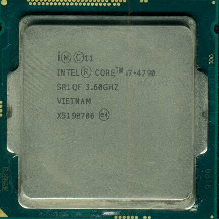 Процессор Intel Core i7-4790 3.6, 4.0, GHz, Socket 1150/8Mb/4x, 8x, Core/HD4600 SR1QF Vietnam