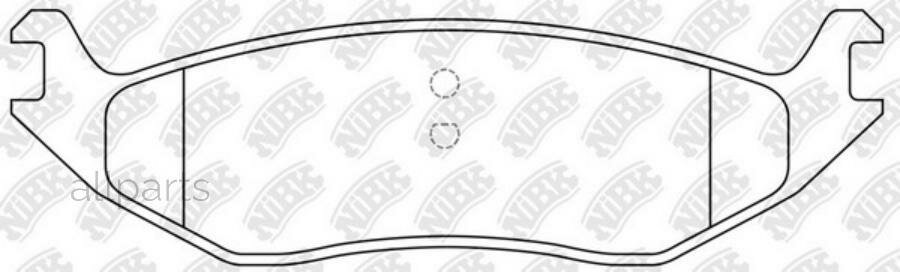 NIBK PN0705 PN0705 колодки дисковые задние!\ Dodge Durango 04>