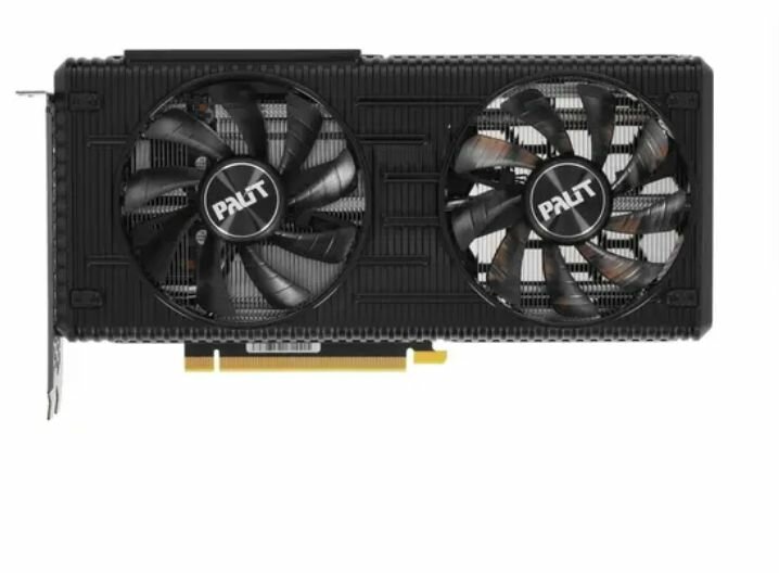 Видеокарта Palit GeForce RTX 3050 Dual (NE63050019P1-190AD) - PCI-E 4.0, 8 ГБ, GDDR6, 128 бит, DisplayPort x3, HDMI, GPU 1552 МГц