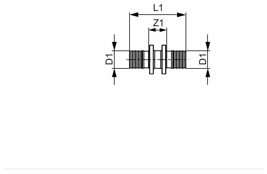 Соединитель прямой Tece 25 х 25 мм латунный (766025)
