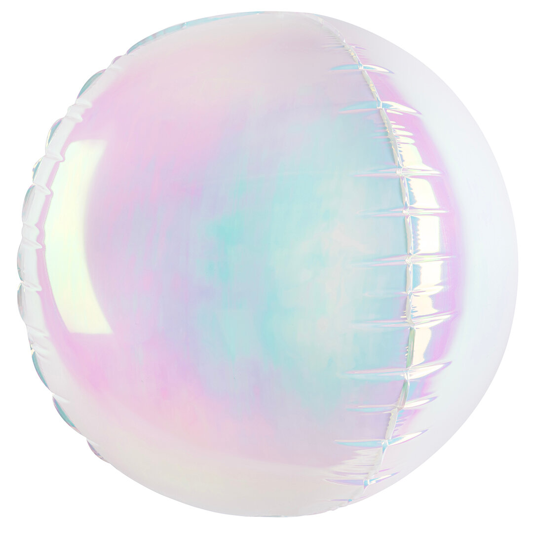 Шар 3D (22'/56 см) Сфера, Хамелеон (надув воздухом), Жемчужный, Перламутр, 1 шт. в уп.
