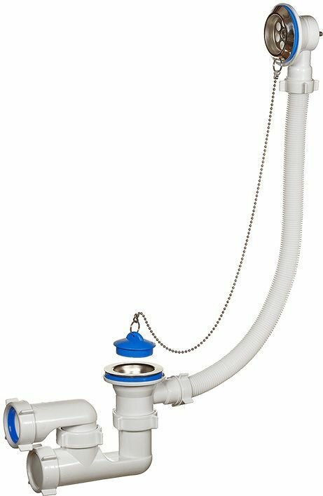 Орио А-8008 Сифон для ванны 1 1/2"х40 регулируемый, с переливом