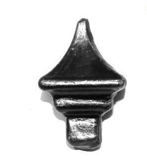 Кованый наконечник стальной литой 57х 16, 4 штуки
