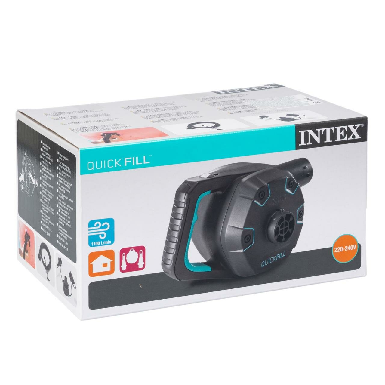 Электронасос Intex Quick-Fill AC, 1100 л/мин, электрический, 220 В, черный
