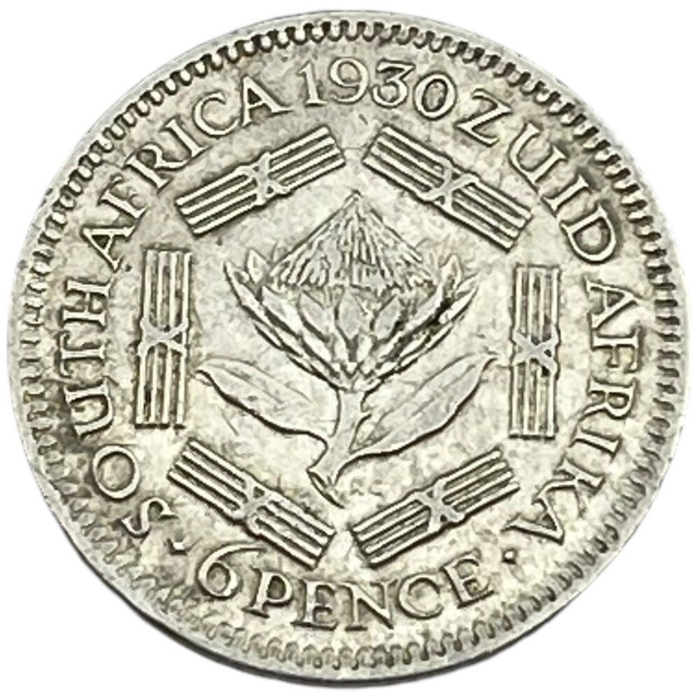 Южная Африка (ЮАР) 6 пенсов 1930 г.