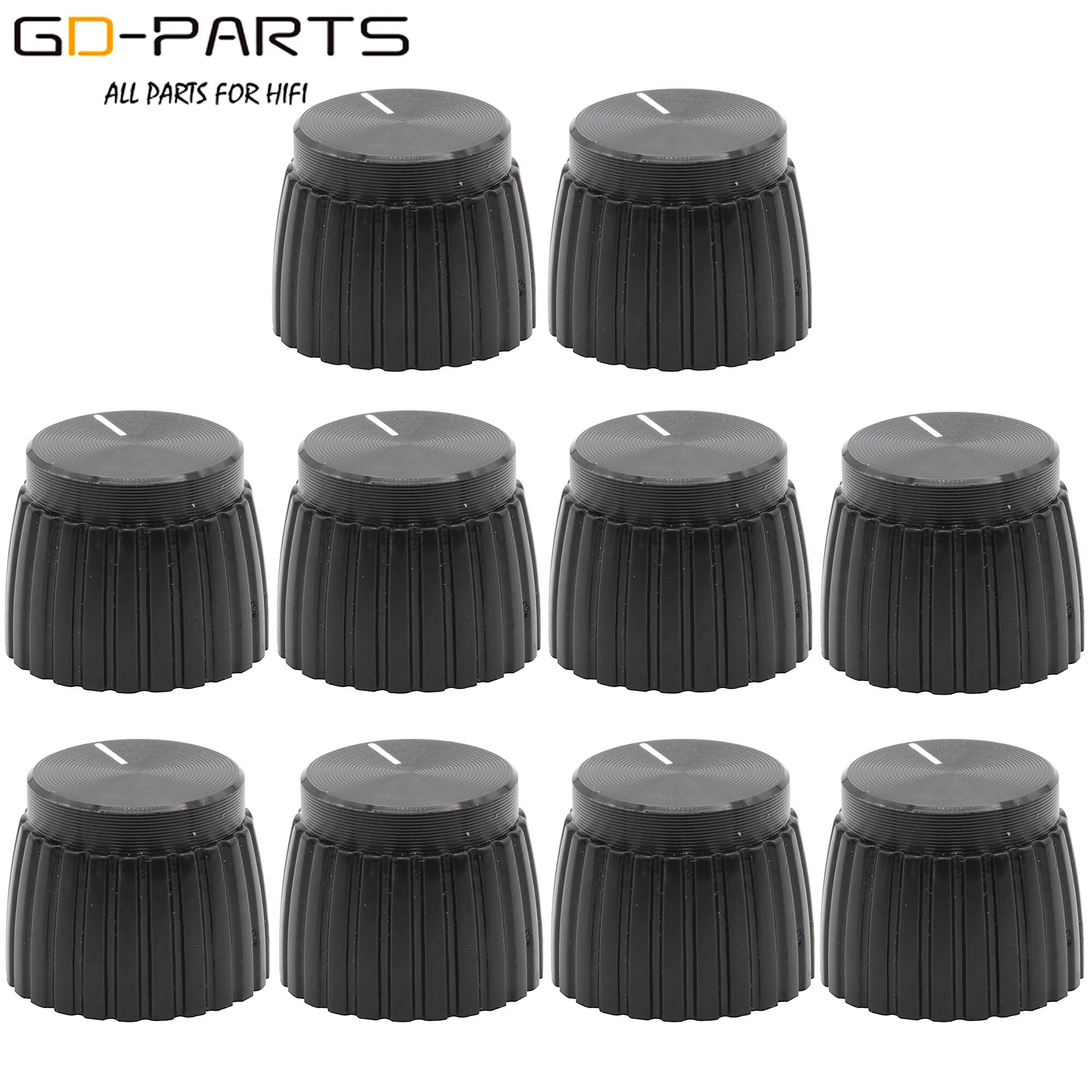 Ручки указателей GD-PARTS GDPK0150-B-B, 10 шт, черные