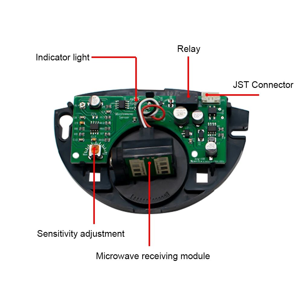 Датчик движения Microwave Motion Sensor Black — фото 1