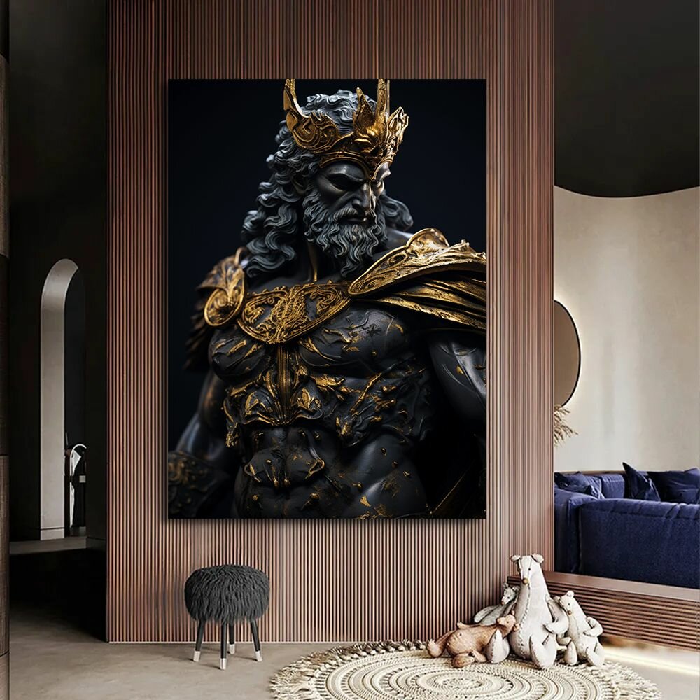 Картина античность, Боги Греции, Давид, Микеланджело 60х80 см.