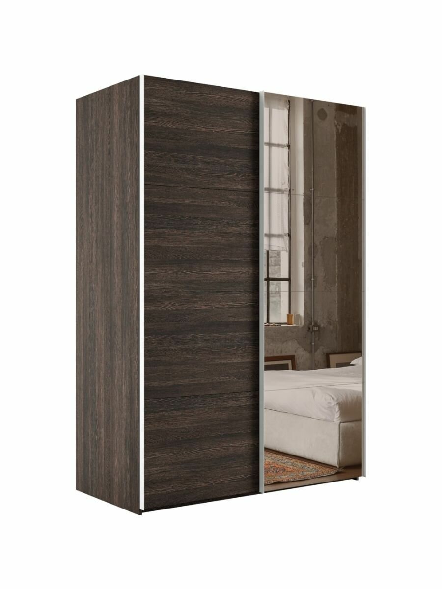 Шкаф-купе Эста 1,6, 2,2м ЛДСП/зерк Бронза