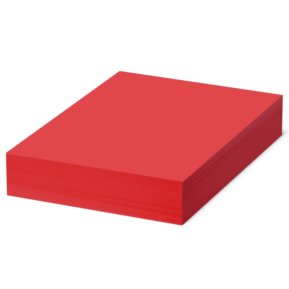 Бумага для печати Brauberg А4, 80 г/м2, 500 л, интенсив, ярко-красная, для офисной техники (116563)