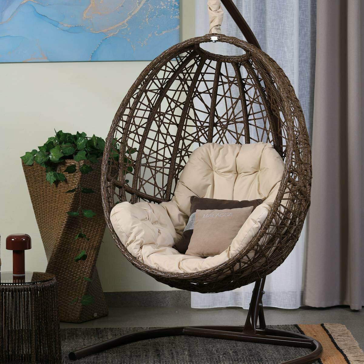 Кресло подвесное Malacca "Лаурель", влагостойкое, искусственый ротанг