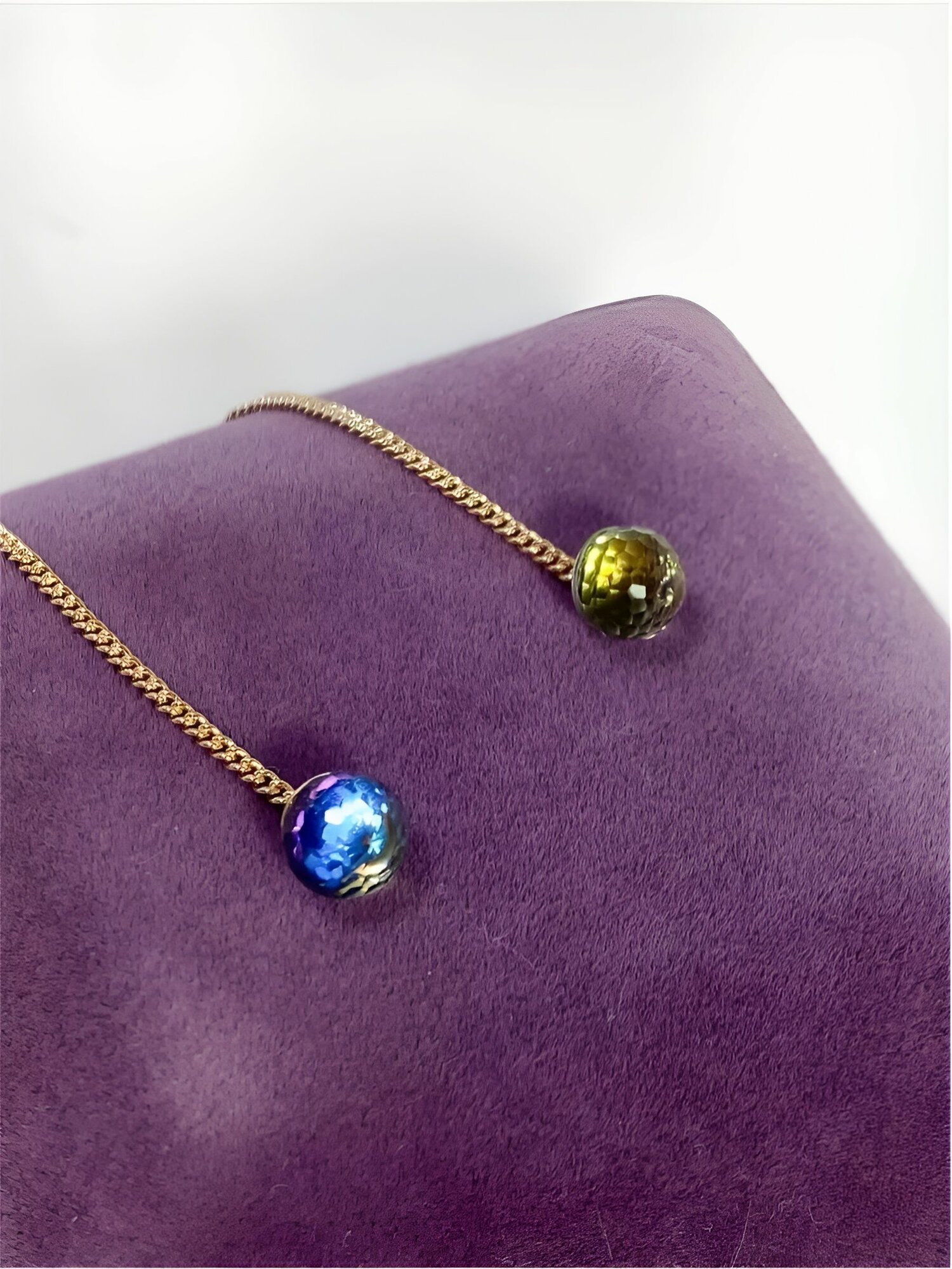 Серьги, фианит