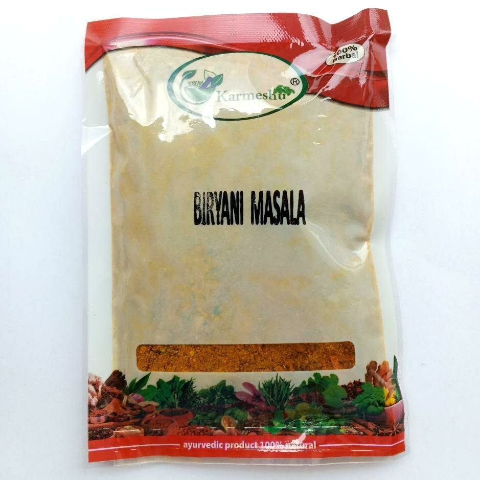 BIRYANI MASALA, Karmeshu (бирьяни масала смесь специй, Кармешу), пакет 100 г.