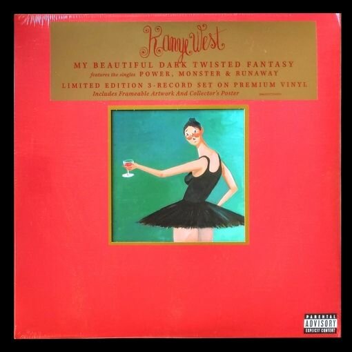 Виниловая пластинка - Kanye West My Beautiful Dark Twisted Fantasy (3LP, 2020, Roc-A-Fella Records)