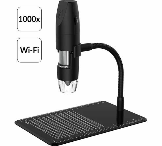 Цифровой беспроводной микроскоп iCarTool WIFI/USB, 2Мп, 1000X, 1920x1080 IC-V316