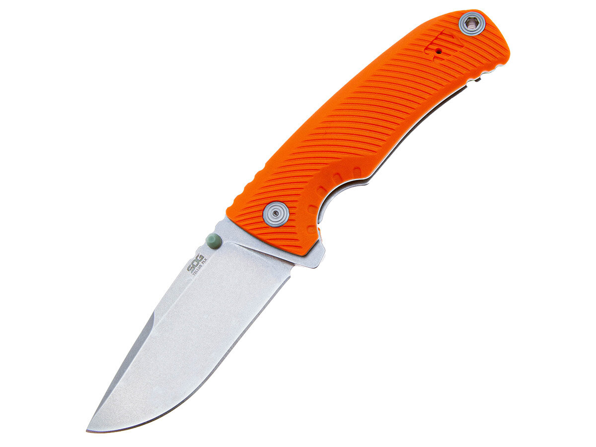 Нож складной SOG Tellus FLK Blaze, сталь Cryo 440C