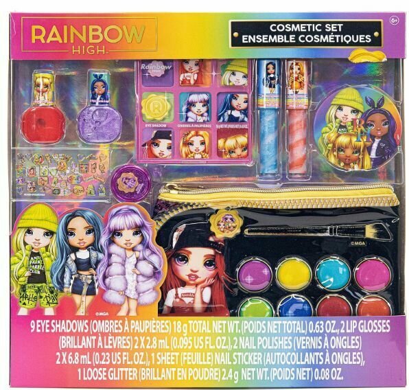 Набор детской косметики и аксессуаров бальзамы блески лаки аксессуары в рюкзаке Townley Girl