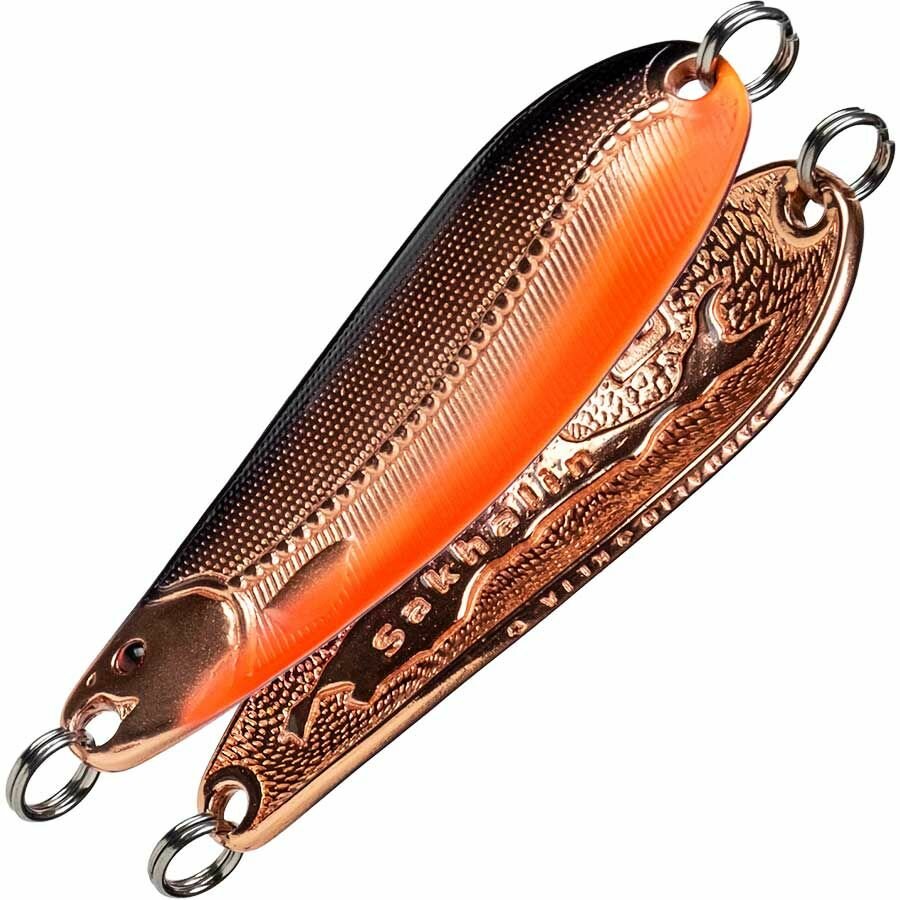 Блесна из латуни на лосося, покрыта медью RB Сахалин-кета 30гр - 455