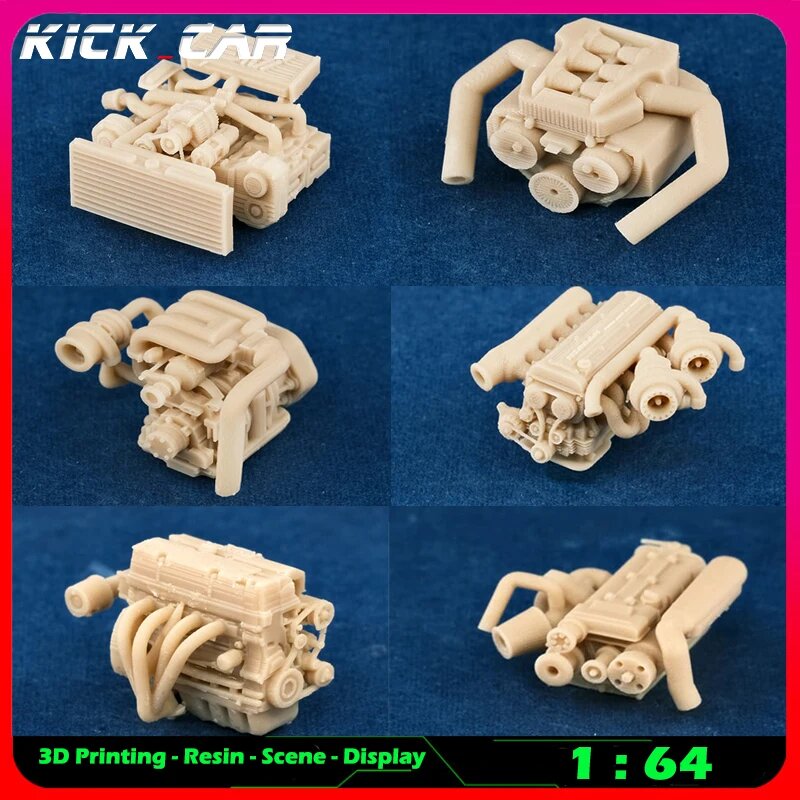 Модель двигателя 13B Engine 1/64 Kickcar — фото 1