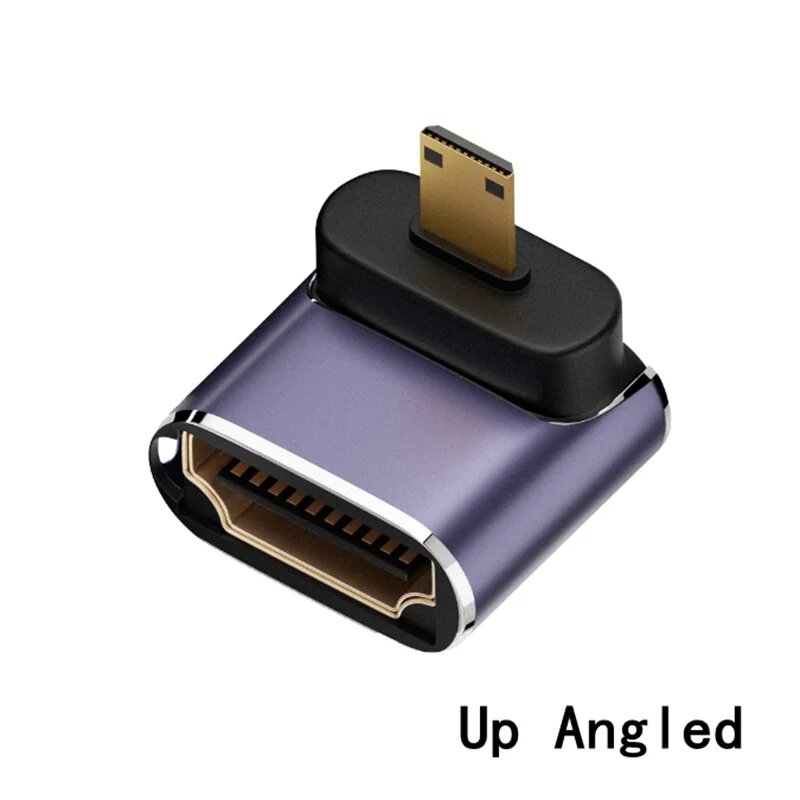 HDMI-адаптер угловой 90° Micro USB - HDMI, Цвет: A-D Up