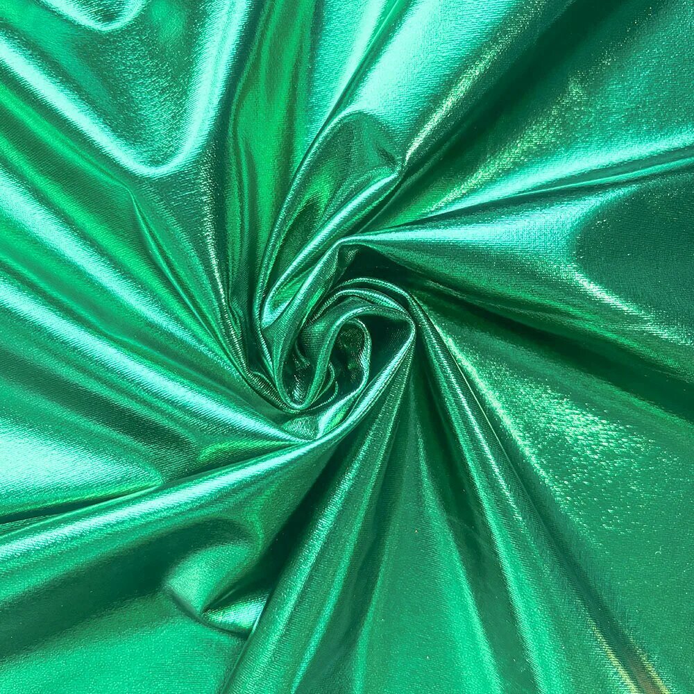 Блестящая золотая фольга из спандекса Findohope green