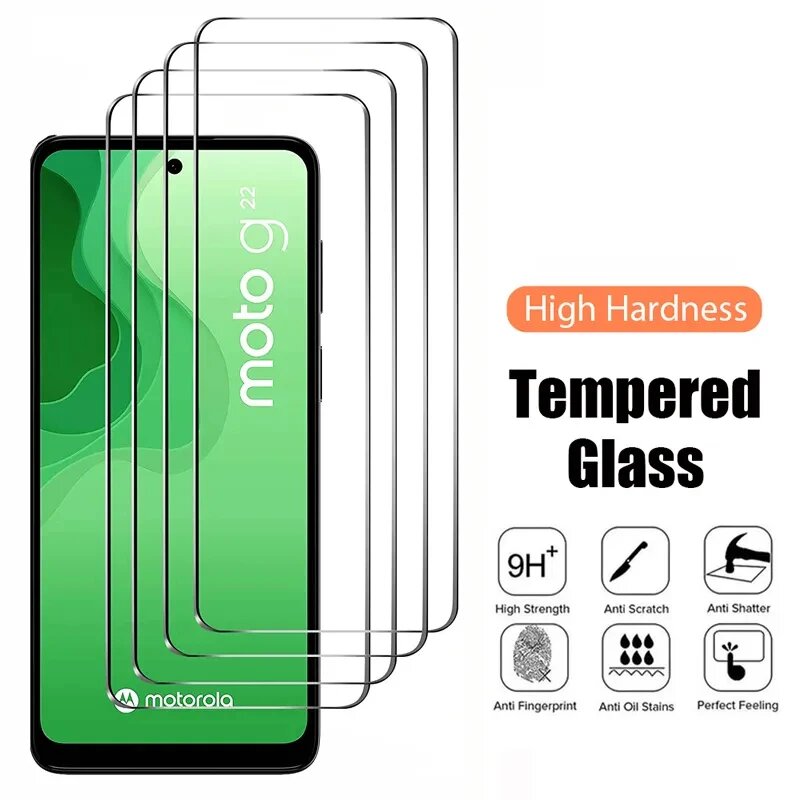 Закаленное стекло Full Glue HD 2.5D для Motorola Moto G04 G04S E14 G14 G24 Power Screen Protector для G34 G54 G64 G64Y G84 G75 5G