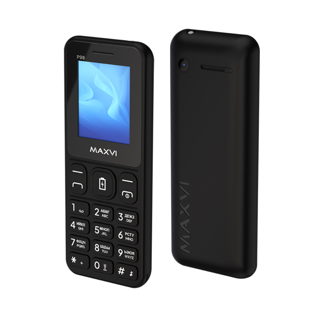 Мобильный телефон Maxvi P99 Черный 2 sim 2 GSM 2500 mAh RU